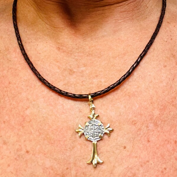 Atocha 14kt Gold Plated Cross Pendant Shipwreck Treasure Coin - Etsy