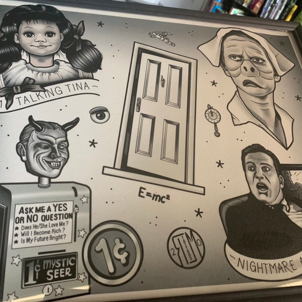 Print 11x14 "twilight Zone" Tattoo Flash - Etsy