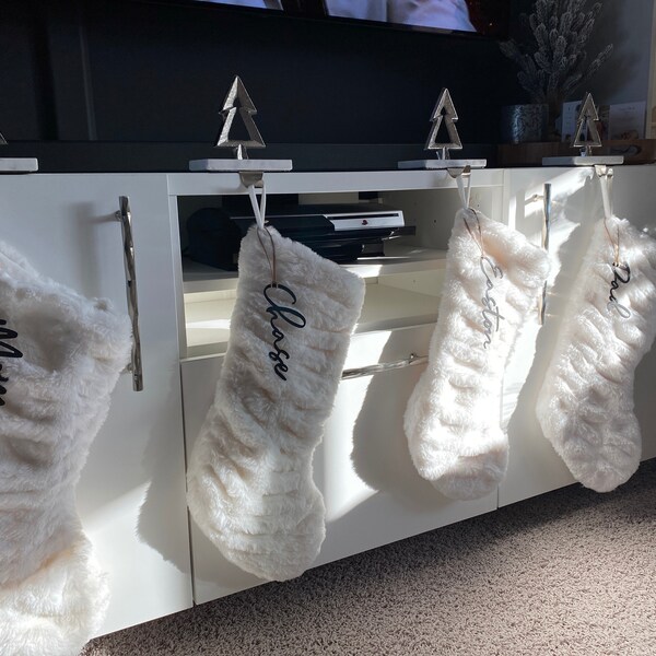 Stocking Name Stocking Names Metal Stocking Name Tag Christmas Decor ...