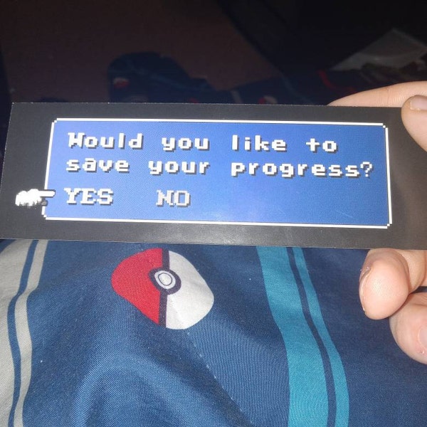 Final Fantasy Bookmark "would You Like to Save Your Progress?" - High ...