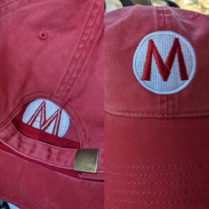 Super Mario Bros Cap Embroidered Washed Cotton Cap Mario Cap - Etsy