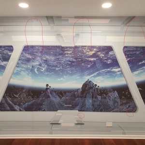 Photo Art Lage Decor Sci-fi Wall Mural Fantastic Spaceship | Etsy