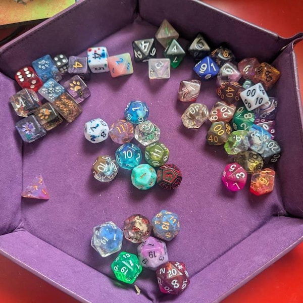 Mystery Bulk Random Dice Scoop | Mixed Dnd Polyhedral Scoop of Dice ...