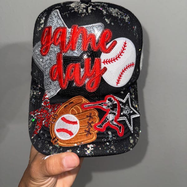 Baseball Bolt Patch, Baseball Patch, Lightning Bolt Patch, Retro Patch, Sequins Patch, Filler ...