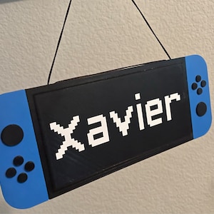 Custom Gamer Sign 10x4in Game Room Decor Gift for Kids Video Game Desk ...