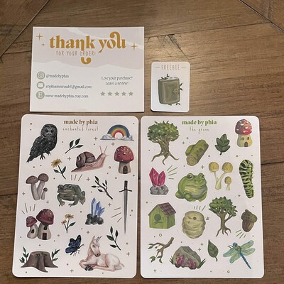 Enchanted Forest Sticker Sheet Bullet Journal Stickers, Planner ...