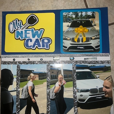 BURIED TREASURE TITLE Summer Girl Paper Piecing 3D Die Cut for Premade ...