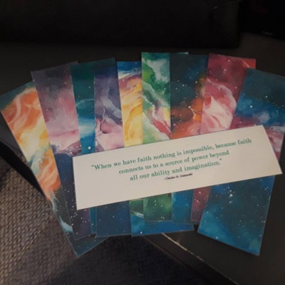 Galaxy Bookmark, Space Bookmarks, Printable Bookmarks for Kids ...