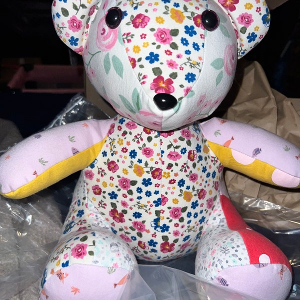 Keepsake Bear Out of Baby Clothes // Gift for Mom // Memory Bear ...