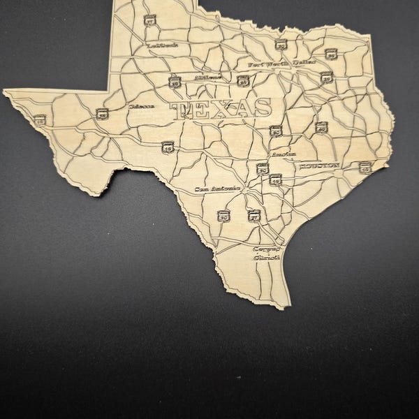 Texas Laser Cut Map - SVG File for Laser Machines, Glowforge Pattern - Etsy