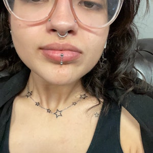 Vertical Labret Piercing Chain, Piercing Chain, Lip Piercing, Lip ...