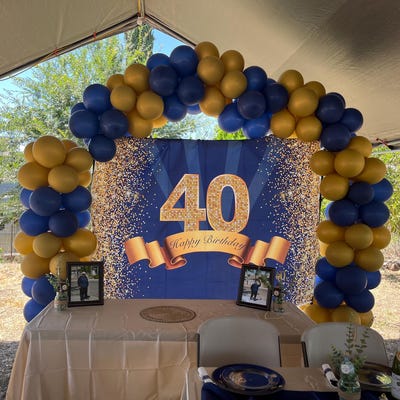 13th Birthday Backdrop and Balloon Garland Arch Decorations Rose Gold ...