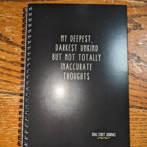 Funny Journal Notebook/positive Affirmations & Murder List/personalized ...