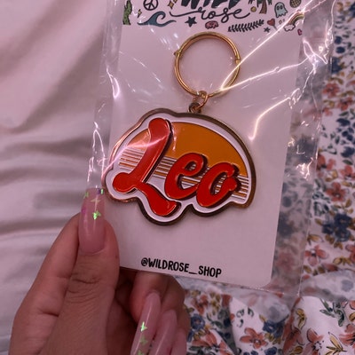 Leo Zodiac Keychain - Etsy