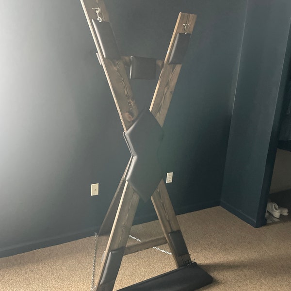 BDSM Inspired Wooden Bed With Restraining Options Unique Adult Play ...