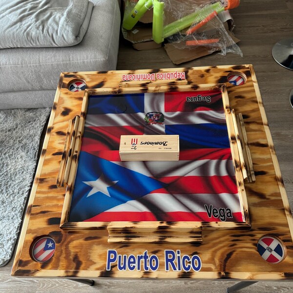Puerto Rico Domino Table New Style With Free Domino Set - Etsy
