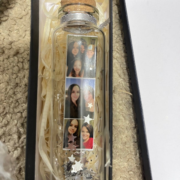 Best Friend Photo Gift – Personalised Message in a Bottle ...
