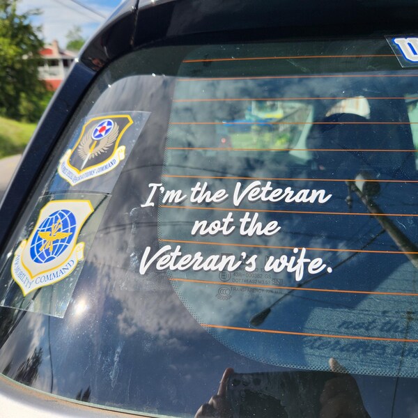 Veteran’s Wife Decal Sticker - Etsy