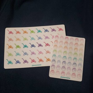 Cardio Planner Stickers Essentials Flag Sticker Erin - Etsy