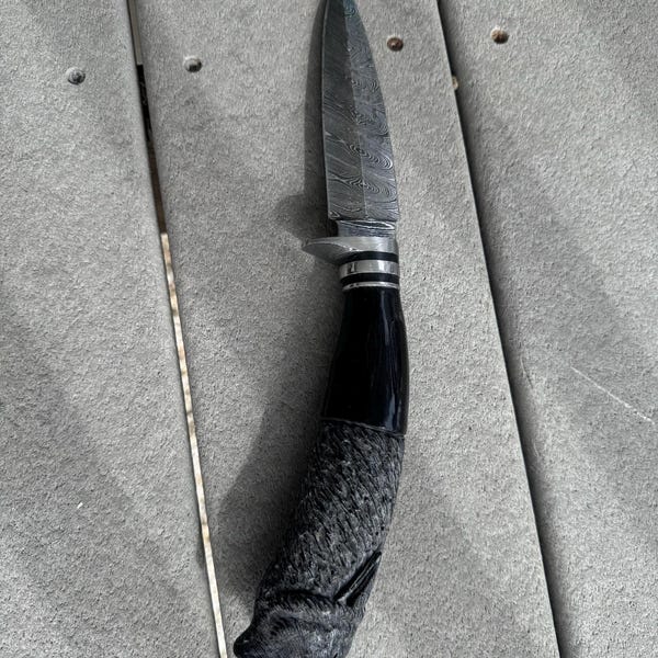 Frogs Knife Handle Carved From Moose Antler - Etsy