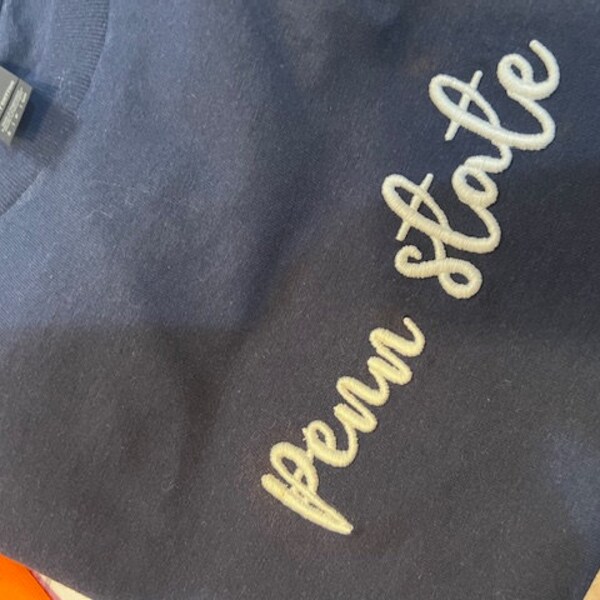 Ice Cream 3D Puff Cursive Script Embroidery Font; 6 Sizes, Instant ...