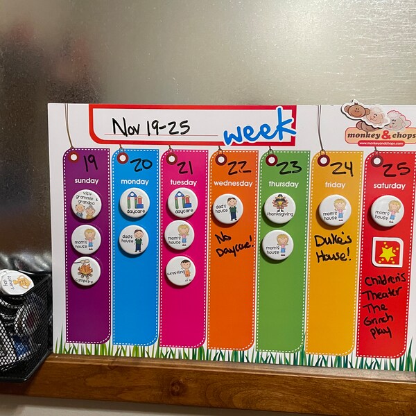 Kids Magnet Daily Routine, Chore Board, Task Chart - Personalized ...