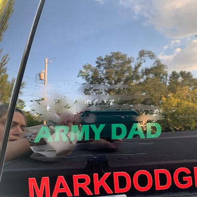 Army Dad Flag Decal,military Family Flag,us Army Flag,us Army Dad Flag ...