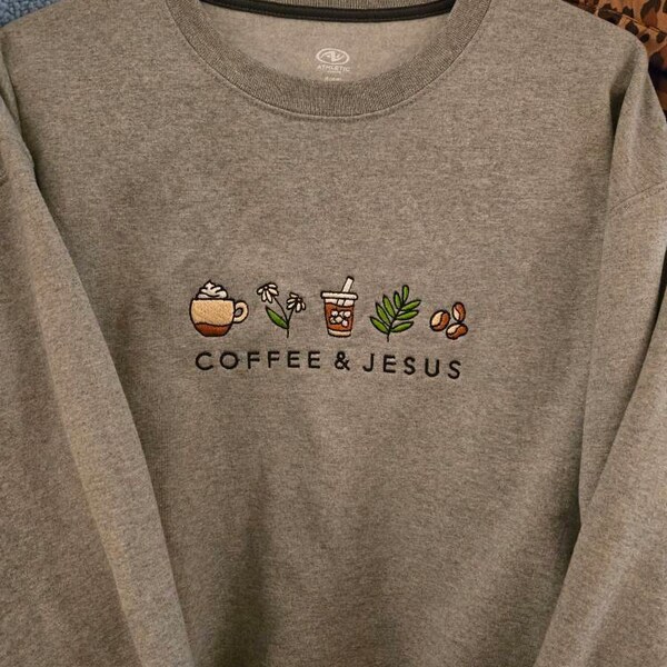 Coffee & God Embroidery File - Coffee Lover Embroidery - Religious ...