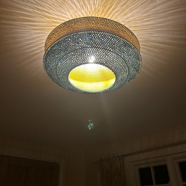 Crochet Lampshade | Crochet Swag Lights | Crochet Light | Handwoven ...