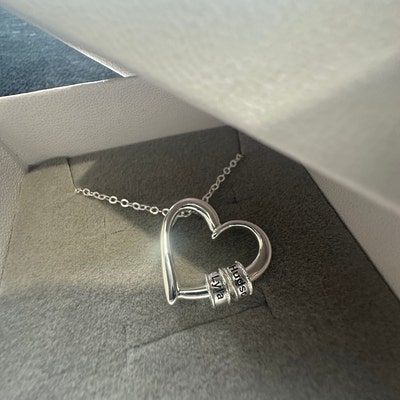 Personalized Pearl Name Necklace, Gothic Name Pearl Necklace, Custom ...