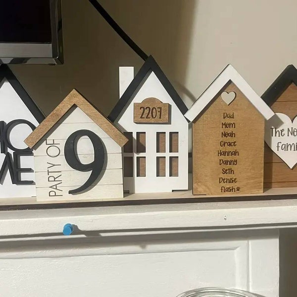 Personalized Family Sign, Custom Standing House Decor, Farmhouse Decor ...