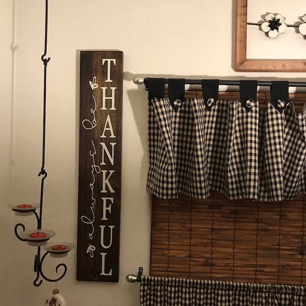 Wood Sign Always Be Thankful Fall Decor - Porch Decor Wood Sign ...