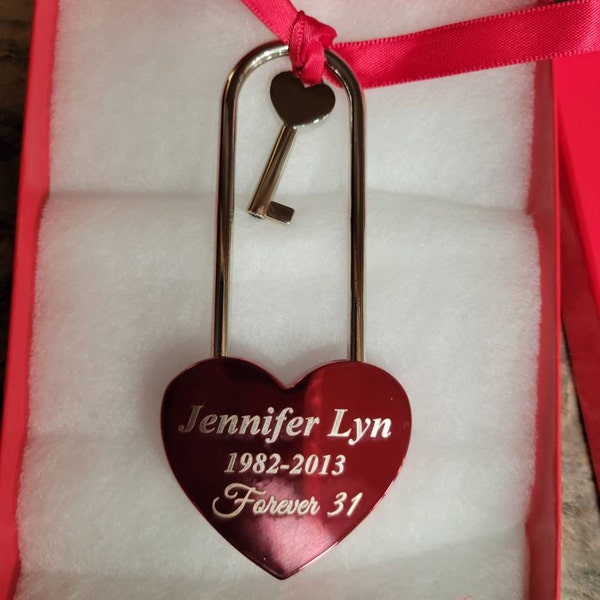 Personalized Love Lock Custom Wedding Gift for the Couple, Engraved ...