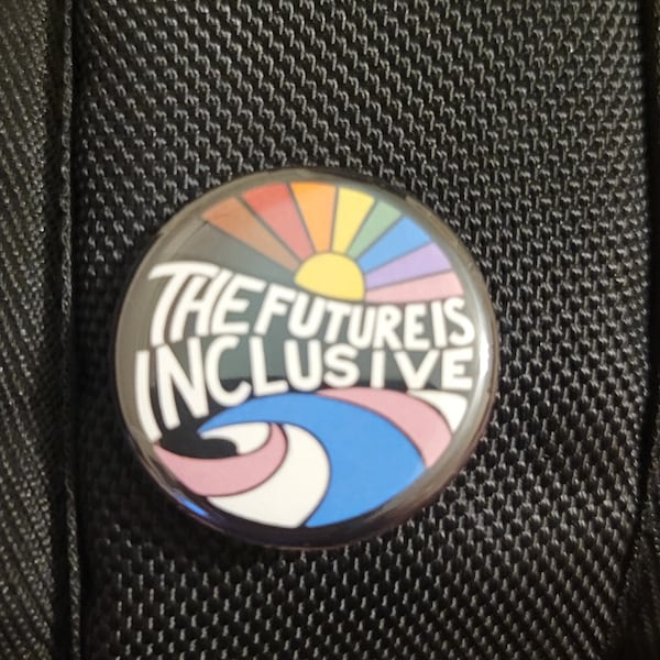 Inclusive Button or Magnet, Inclusivity, Trans Pin, Trans Button, We ...