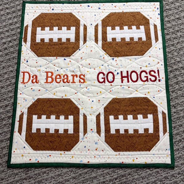 PDF Quilt Block Pattern – Football – Sport Quilt - Etsy