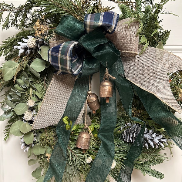 RUSTIC FARMHOUSE BELLS - 5 Rough Hewn Gold Bells W/ Wooden Clappers in ...