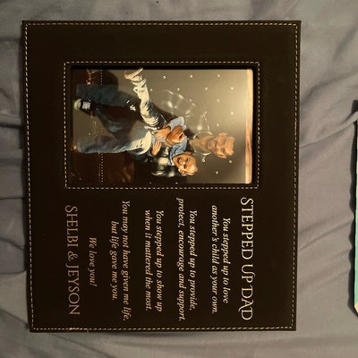 Step Dad Gift Picture Frame Personalized Stepfather Picture Frame ...