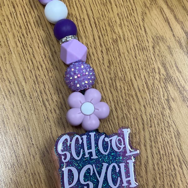 School Counselor Lanyard| School Psychologist Lanyard, Counselor Badge ...