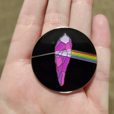 Dark Side of the Crystal Enamel Pin - Etsy