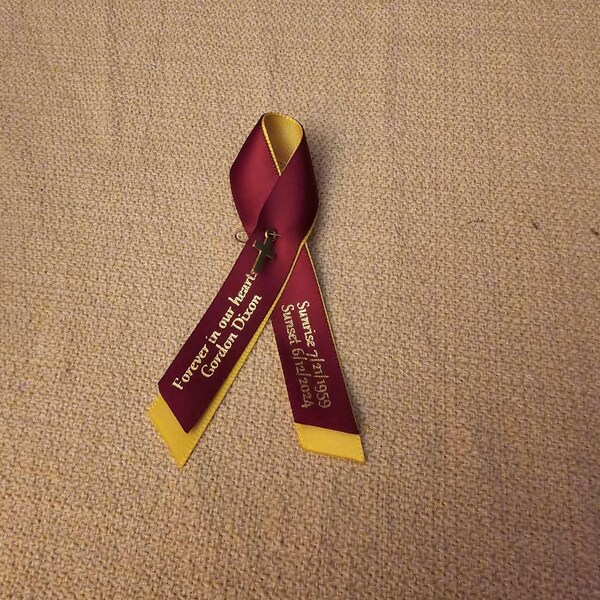 Custom Satin Lapel Pinned Custom Ribbons, Ready to Hand Out, Graduation ...