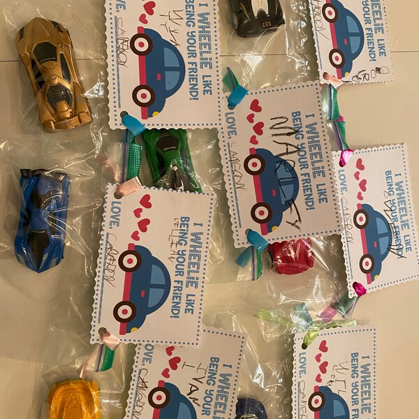 Vehicle Valentines Day Cards, Kids Valentines Day Cards, DIY Valentines ...