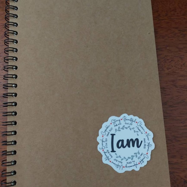 I Am Sticker, Affirmation Stickers, Clear Laptop Sticker, Water Bottle ...