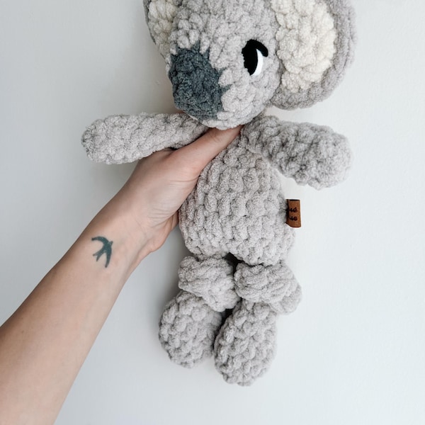MINI Koa Koala Knotted Lovey — Crochet Koala PATTERN - Etsy