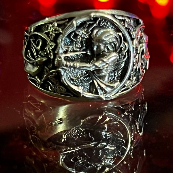 Jesus Silver Ring, Jesus Head Ring, Catholic Christian Ring, Vintage ...