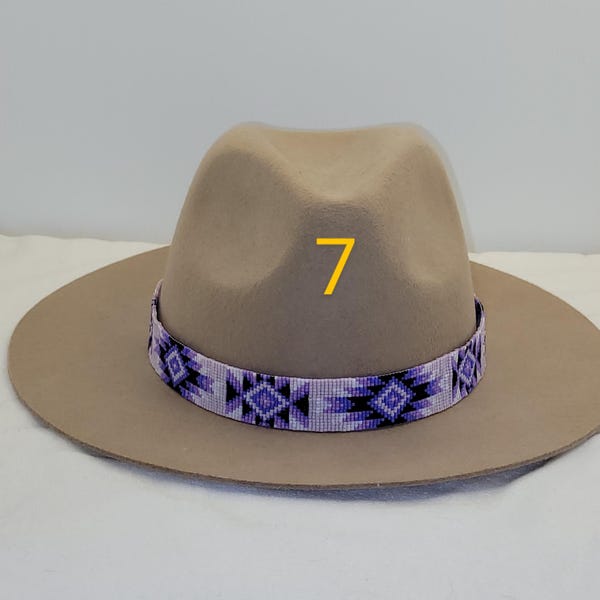 Brown Horse Hat Band Pattern - Hat Band Native Peyote Pattern - Odd ...