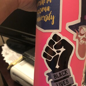 Black lives matter fist vinyl sticker | Etsy