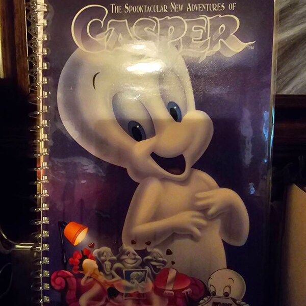 Casper Meets Wendy 90s Movie VHS Upcycled Spiral Bound Notebook Journal ...