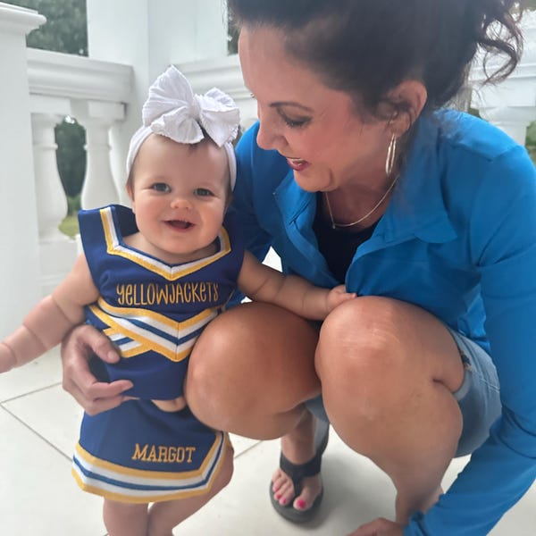 Blue & Gold Cheer Uniform, Blue and Yellow Cheerleading Uniform, Girls ...