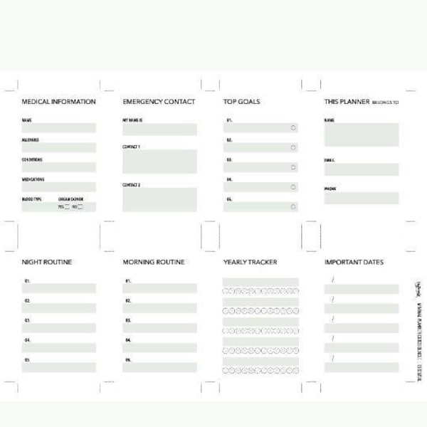 STICKY NOTES *FILLABLE* Minimal Bundle | 2 Versions : Pre-set and ...