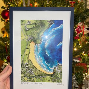 Mussenden Temple Illustrated Aerial Map Print - Etsy UK